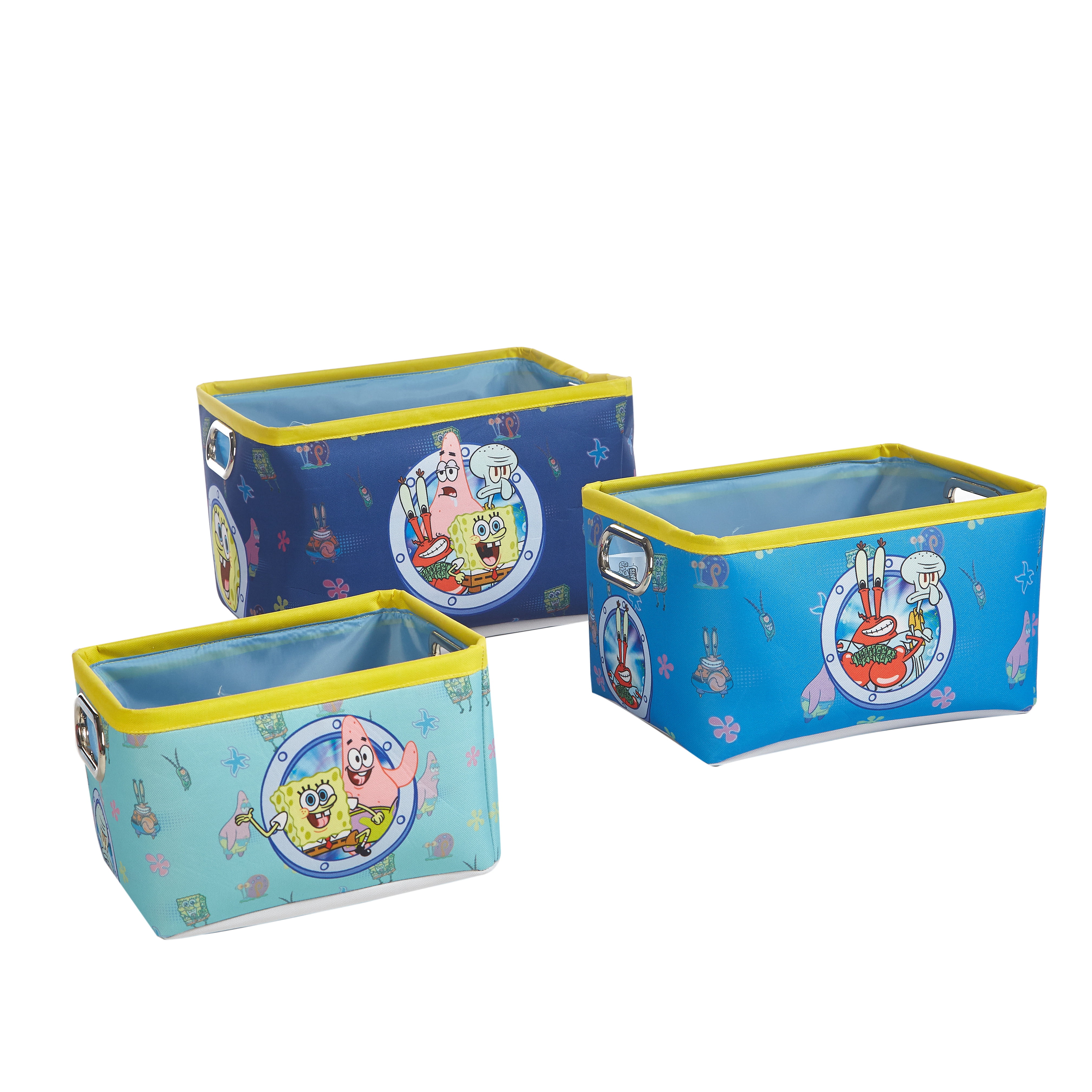 Spongebob Nestable Kids Storage Boxes Set of 3 - Walmart.com