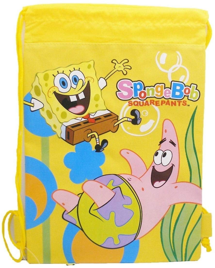 Spongebob Nickelodeon Yellow Drawstring Backpack - Walmart.com