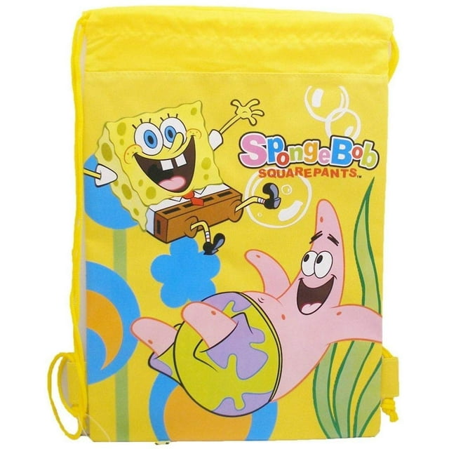 Spongebob Nickelodeon Yellow Drawstring Backpack - Walmart.com