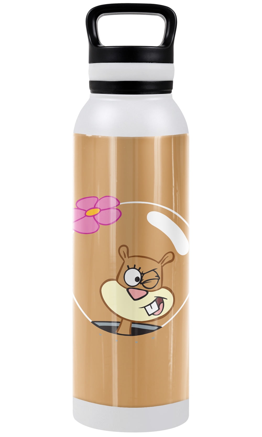 Spongebob Official Sandy Wink Face 24 oz Insulated Canteen Water Bottle ...