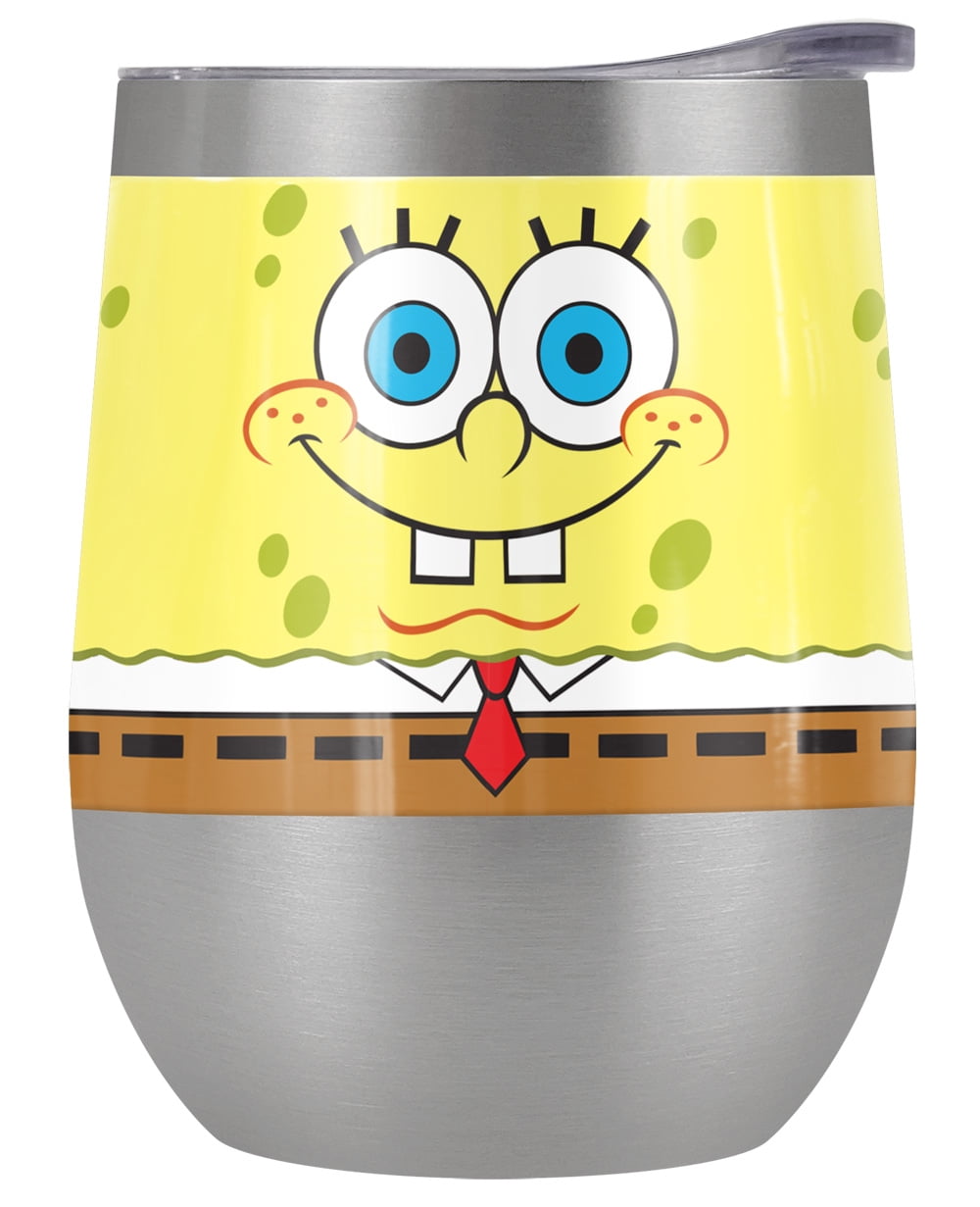 Spongebob Official Spongebob Smiling Face 12 oz Stemless Tumbler ...