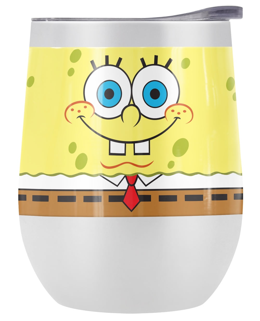 Spongebob Official Spongebob Smiling Face 12 oz Stemless Tumbler ...