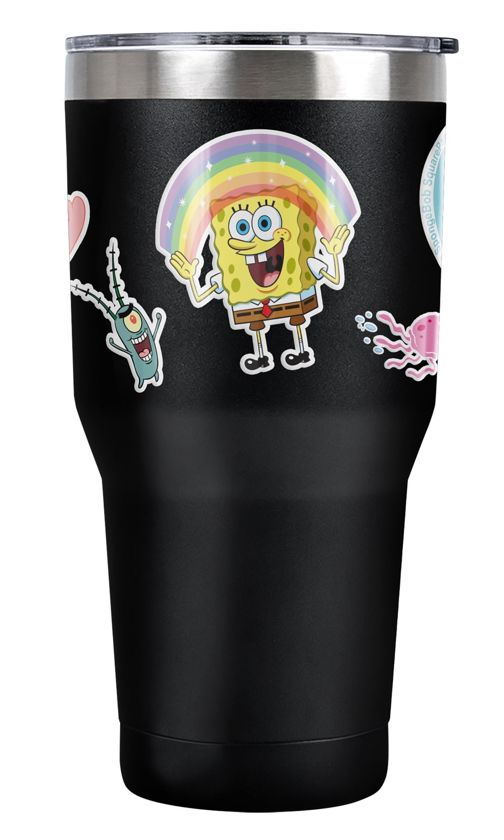 Spongebob Official Spongebob And Friends Sticker Collage 30 oz Travel ...