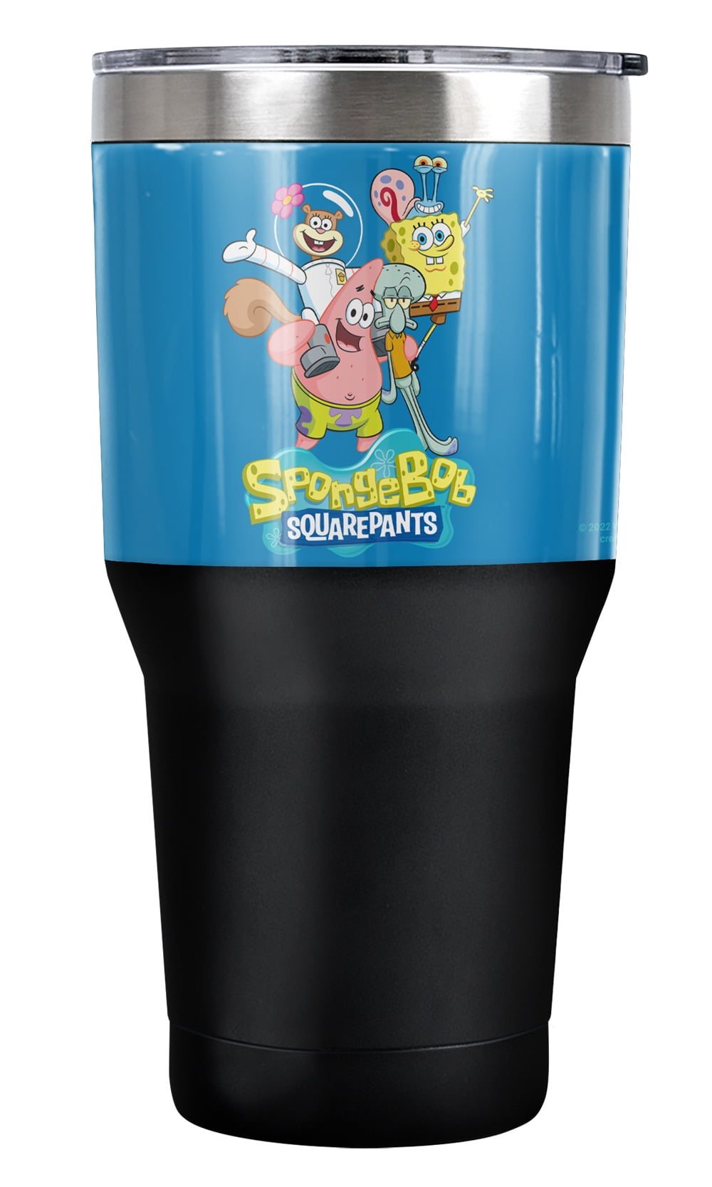 Spongebob Official Spongebob Group Shot 30 oz Travel Tumbler, Stainless ...