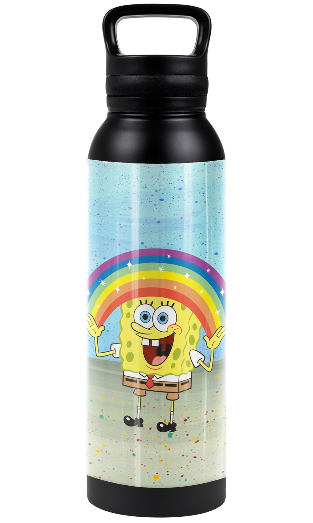 Spongebob Official Spongebob Rainbow 24 oz Insulated Canteen Water ...