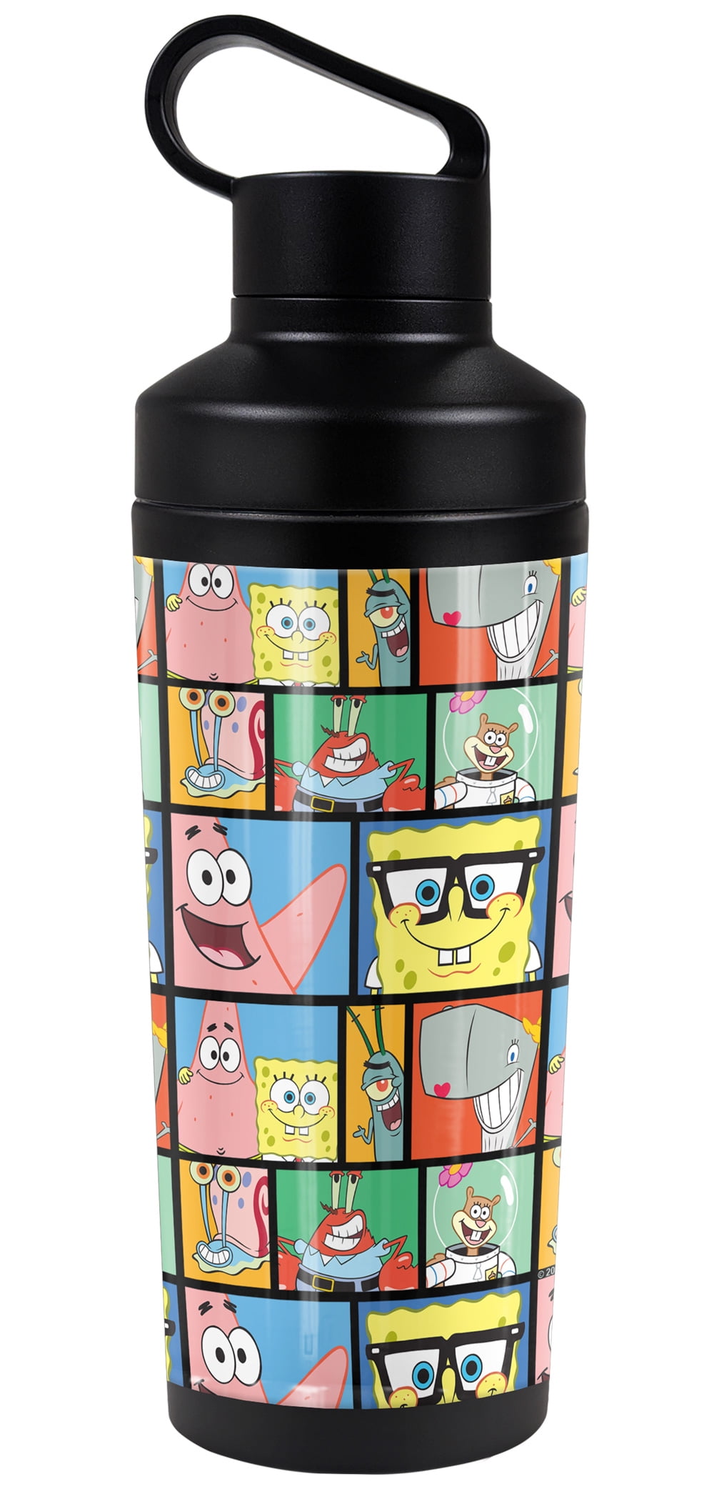 Spongebob Official Spongebob Tile Pattern 18 oz Insulated Water Bottle ...