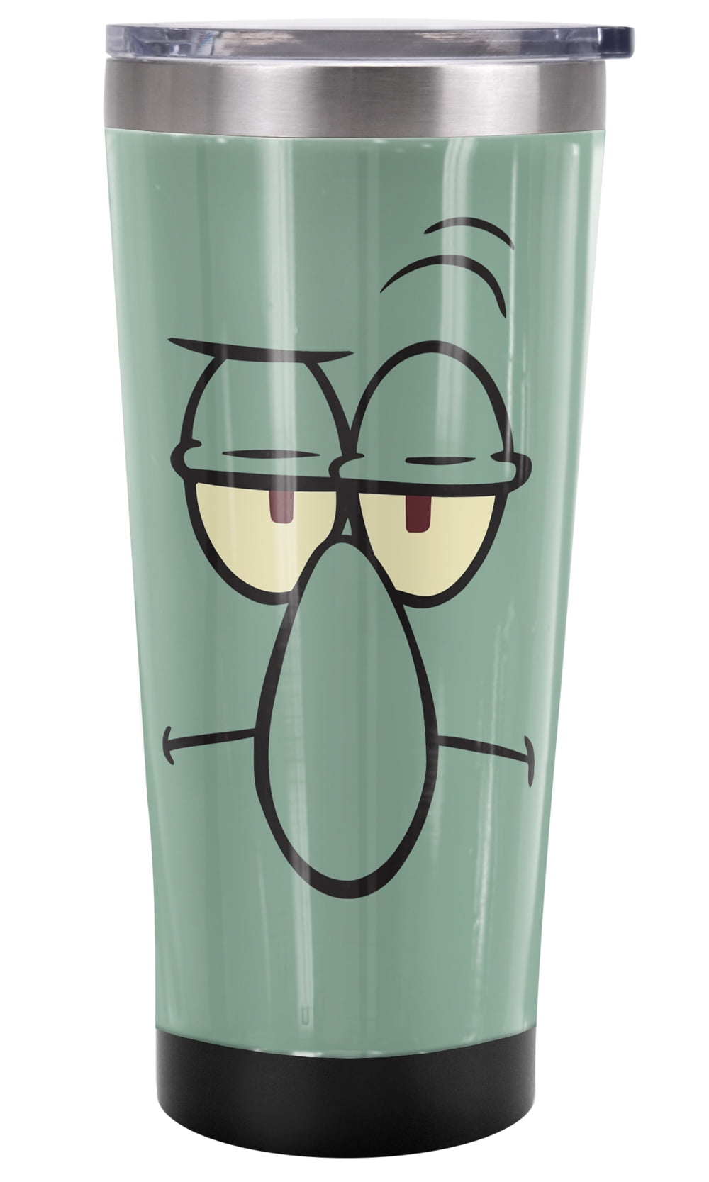 Spongebob Official Squidward Angry Face 20 oz Travel Tumbler, Stainless ...