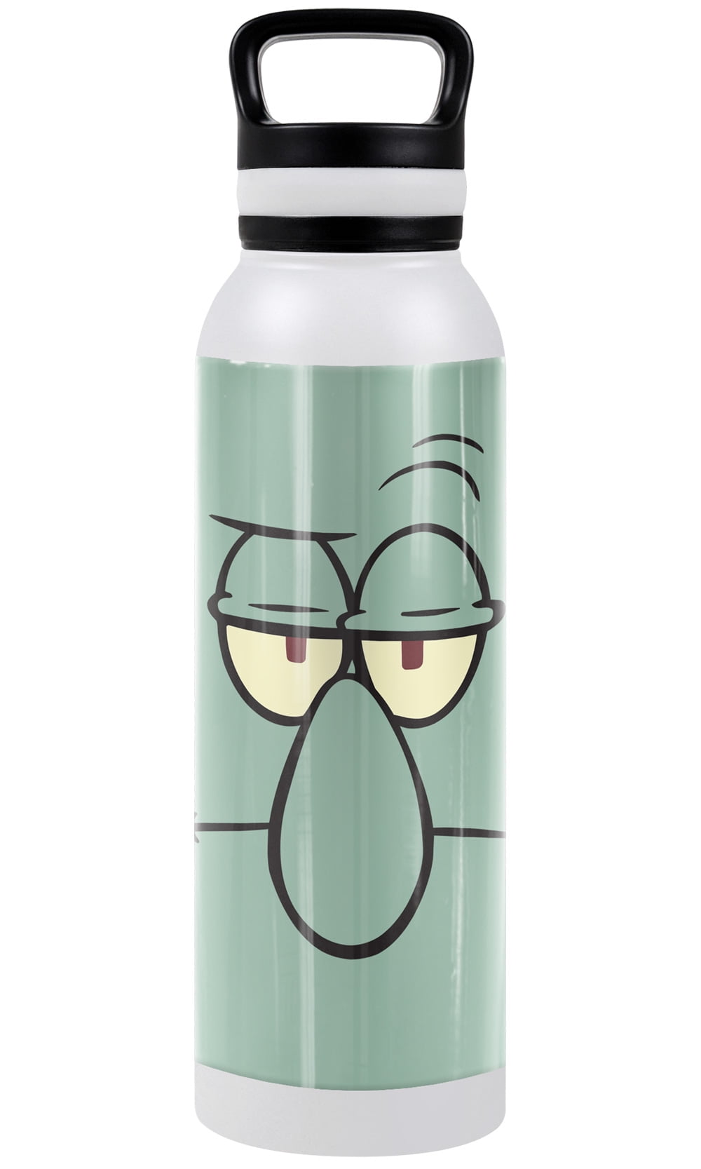 Spongebob Official Squidward Angry Face 24 oz Insulated Canteen Water ...