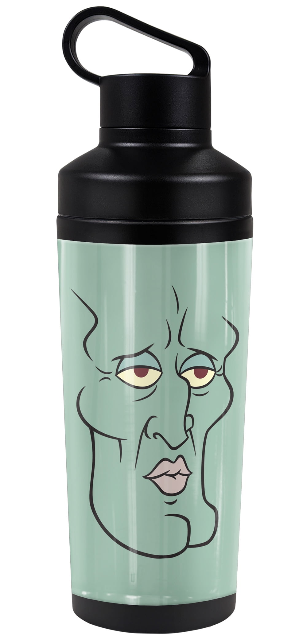 Spongebob Official Squidward Handsome Face 18 oz Insulated Water Bottle ...