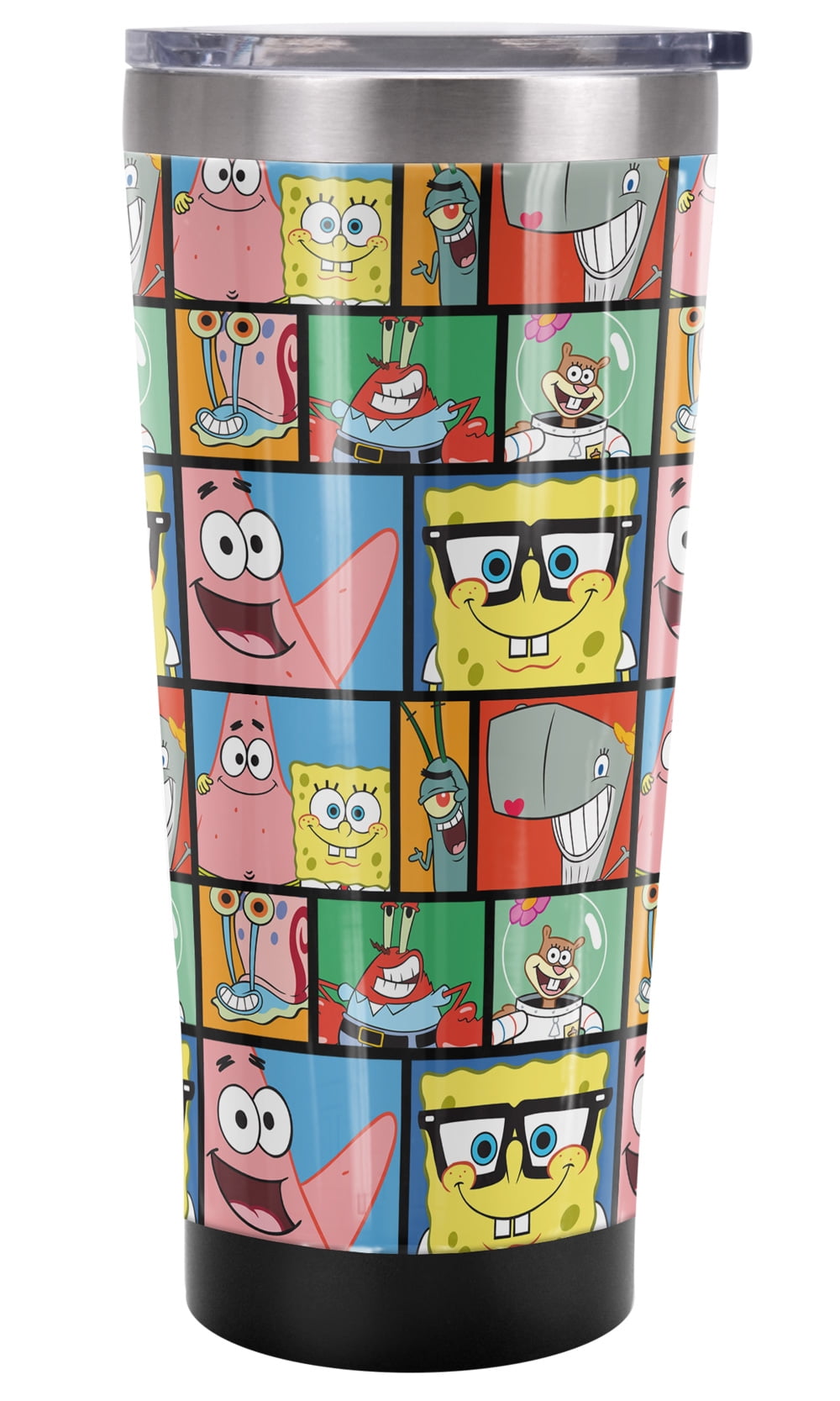 Spongebob Official Tile Pattern 20 oz Travel Tumbler, Stainless Steel ...