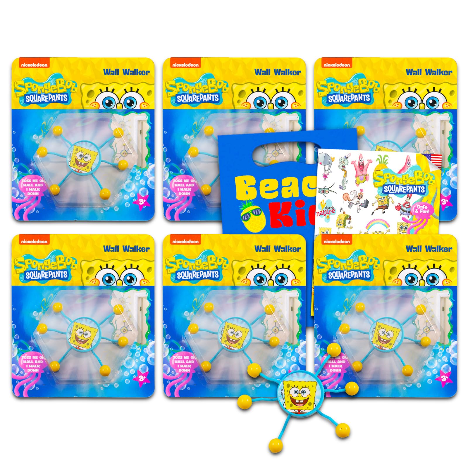 Spongebob Party Favors Set for Kids - Bundle with 6 Spongebob Wall ...