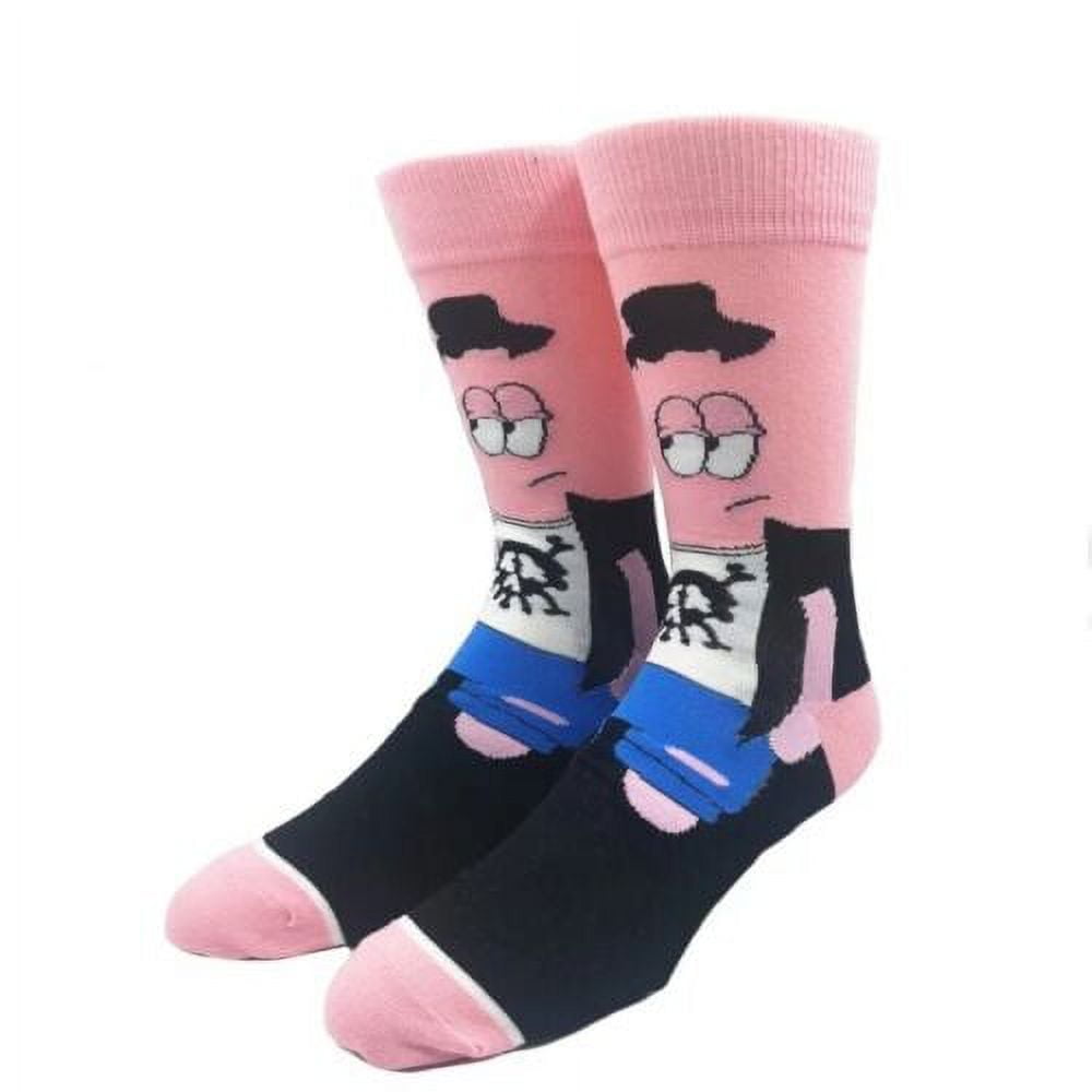 Spongebob Patrick Cartoon Socks, Fun Novelty Mens/Womens Crew Character ...