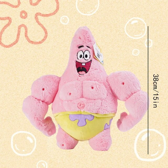 Spongebob Patrick Star Stuffed Animal Fitness Guru Cute Doll Halloween ...