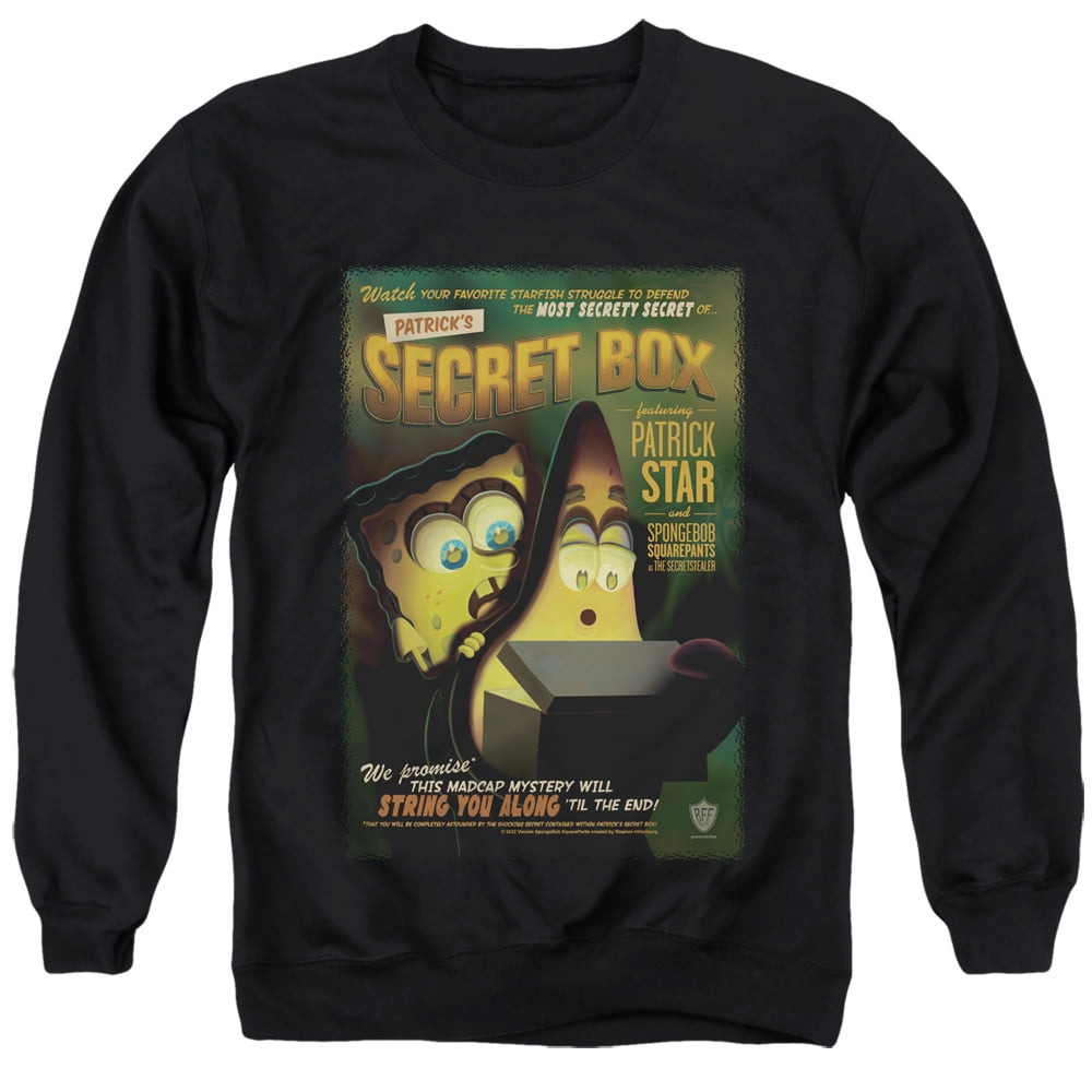Spongebob Patrick's Secret Box Unisex Adult Crewneck Sweatshirt ...