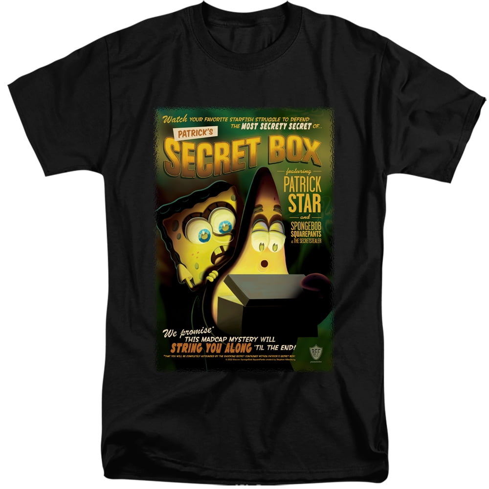Spongebob Patrick's Secret Box Unisex Adult Tall T Shirt - Walmart.com