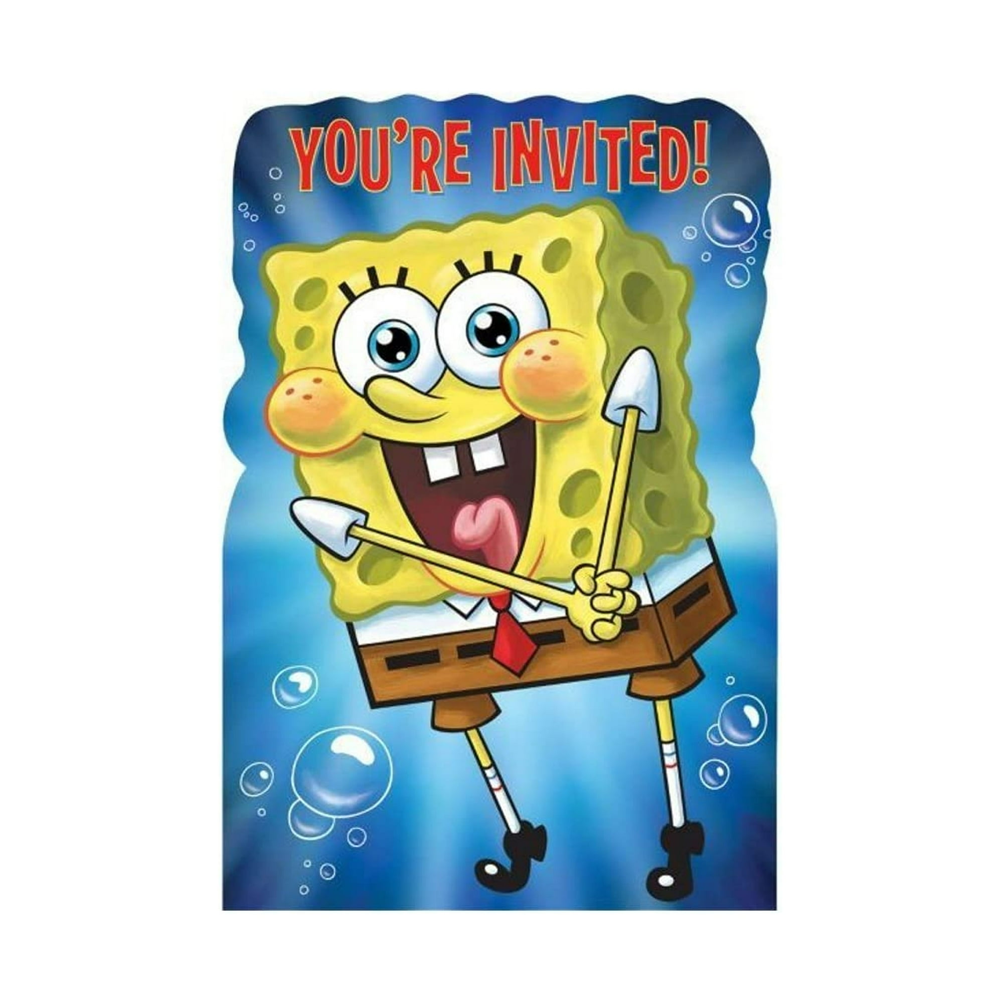 Spongebob Birthday Invitations For Girls