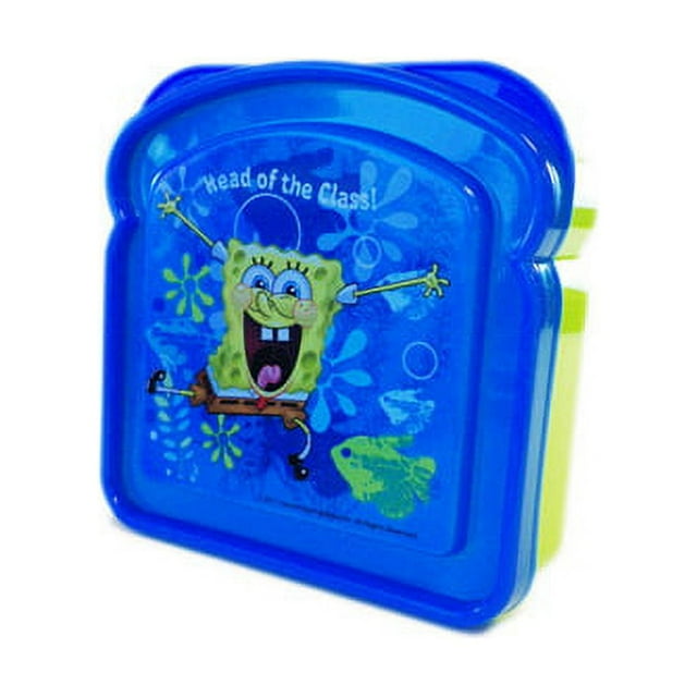 Spongebob Sandwich Box Snack and Lunch Storage Container - Walmart.com