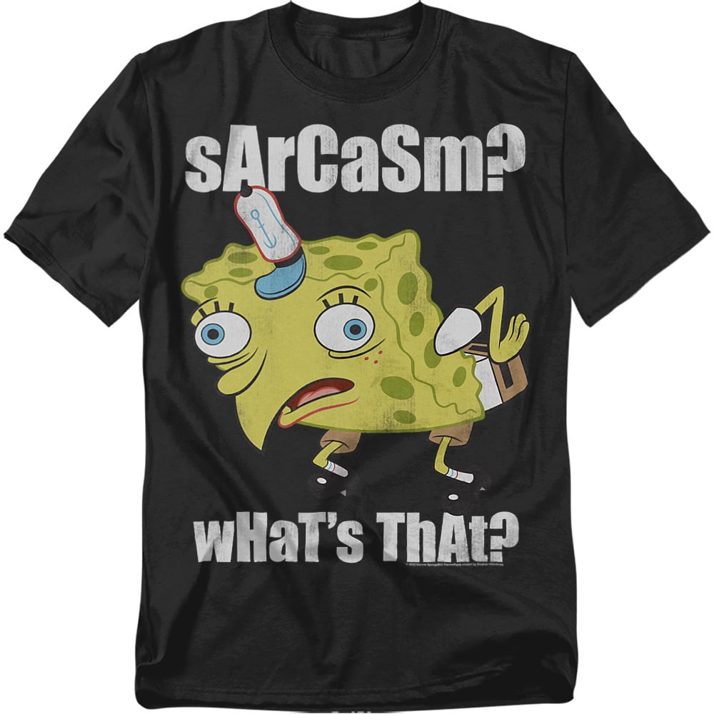 Spongebob T-Shirt Sarcasm Meme Unisex Graphic Tee For Men & Women ...