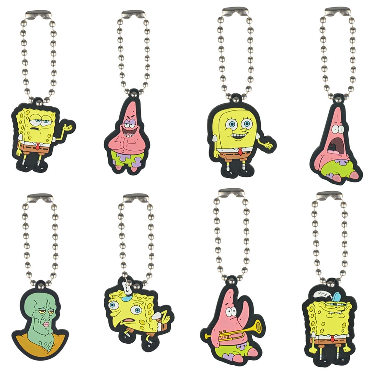 Spongebob Soft Touch Keychain Charms Set of 8 - Walmart.com