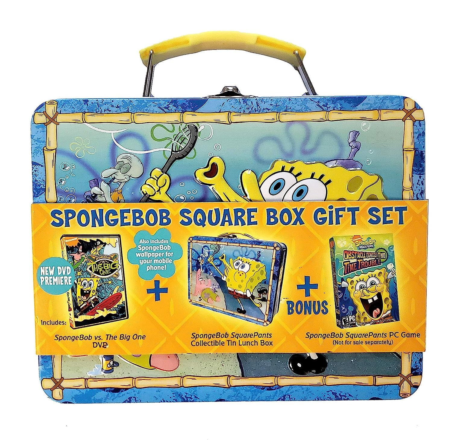 Spongebob Square Box Gift Set: Spongebob Vs The Big One DVD & PC Game ...