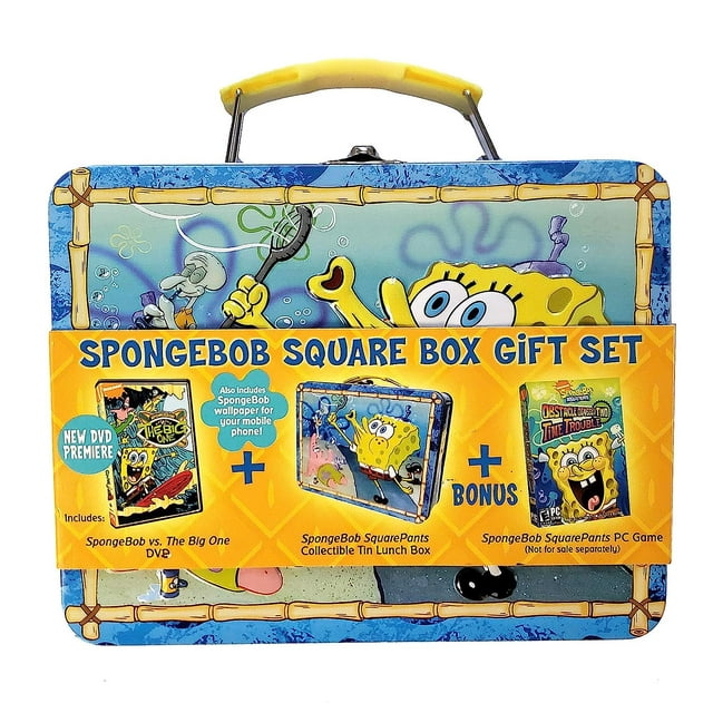 Spongebob Square Box Gift Set: Spongebob Vs The Big One DVD & PC Game ...