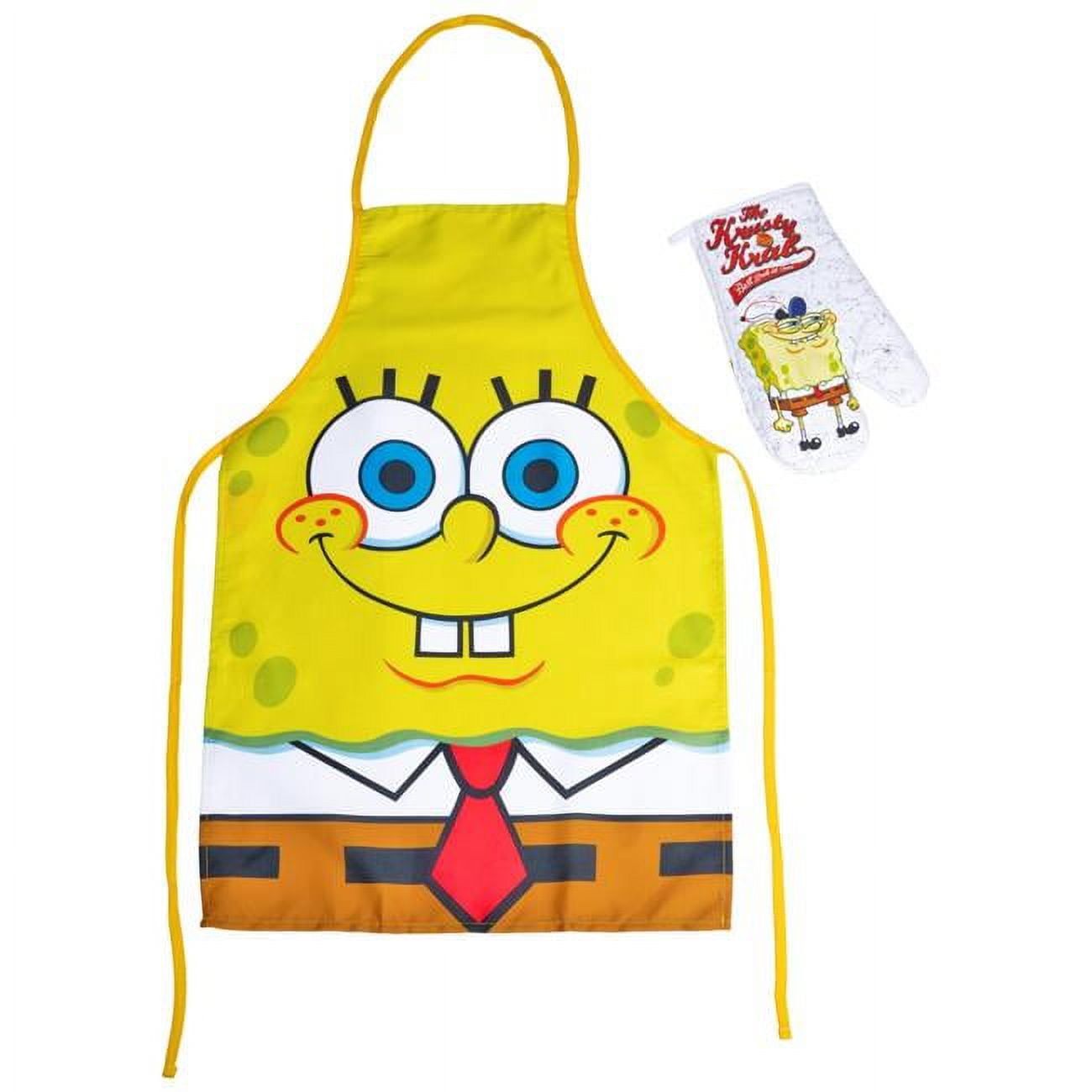 SpongeBob SquarePants Kitchen Set: Big Face Cotton Cooking Apron ...