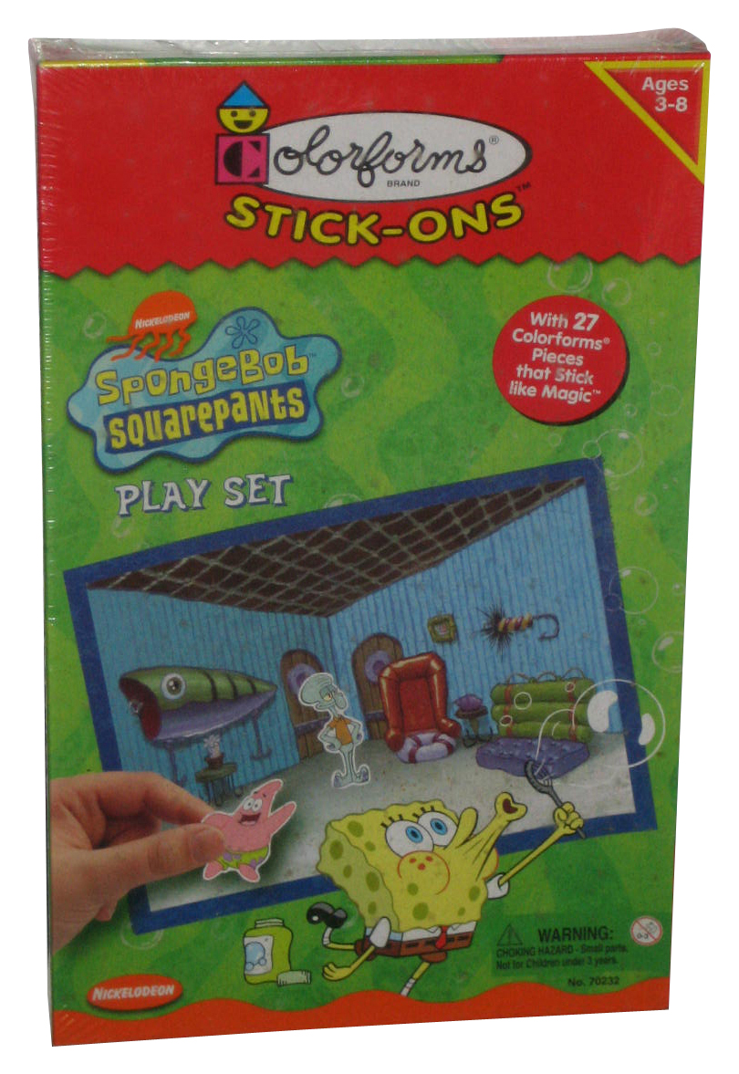 Spongebob Squarepants (2002) Colorforms Stick-Ons Sticker Play Set ...