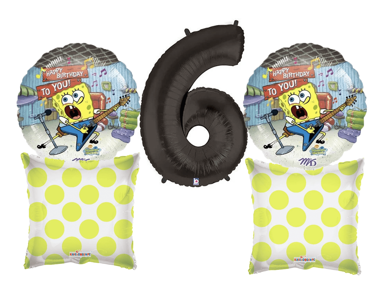 Spongebob Squarepants 6th Birthday Party Supplies and Balloon Bouquet ...
