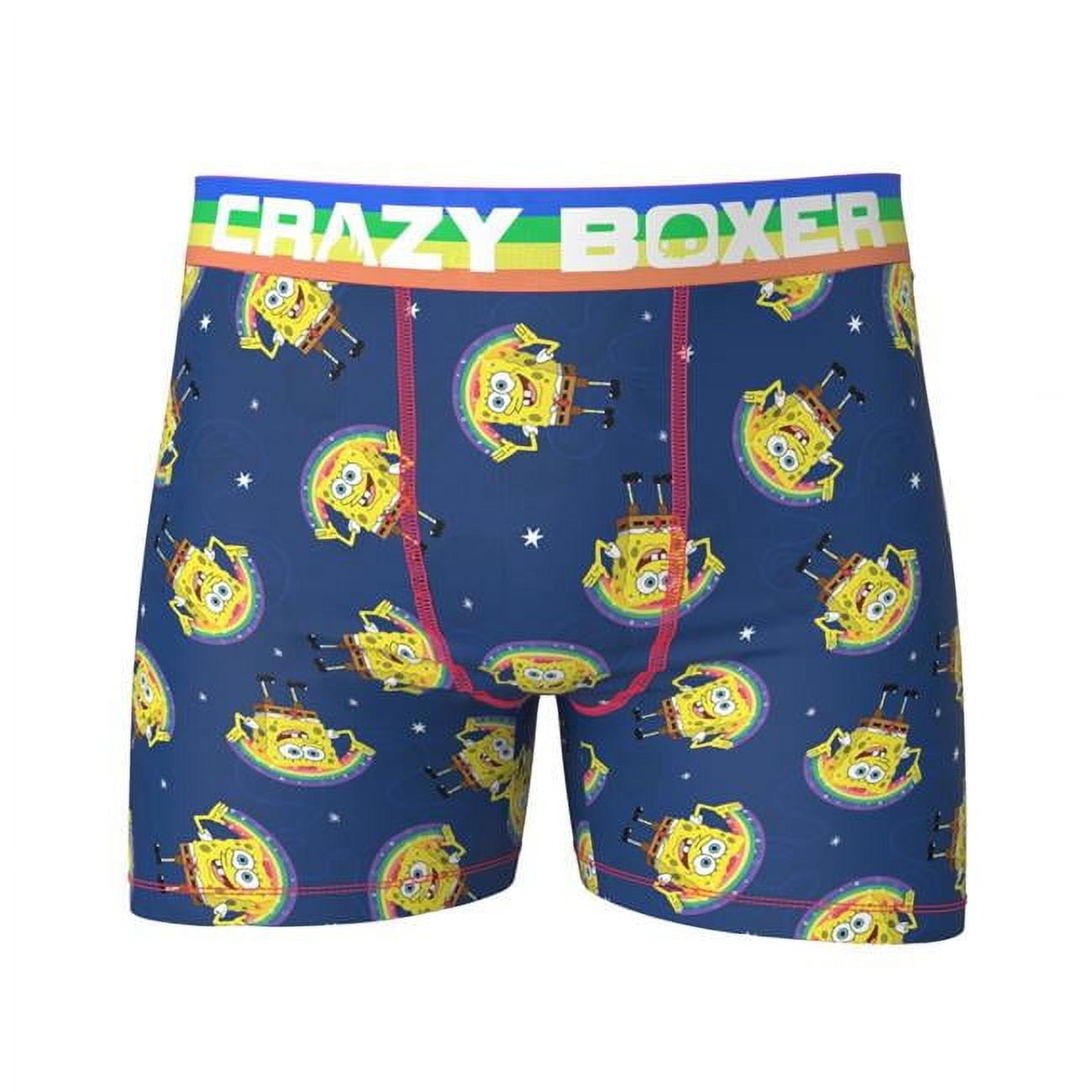Crazy Boxers Spongebob- Imagination! Mens Boxers Briefs - Walmart.com