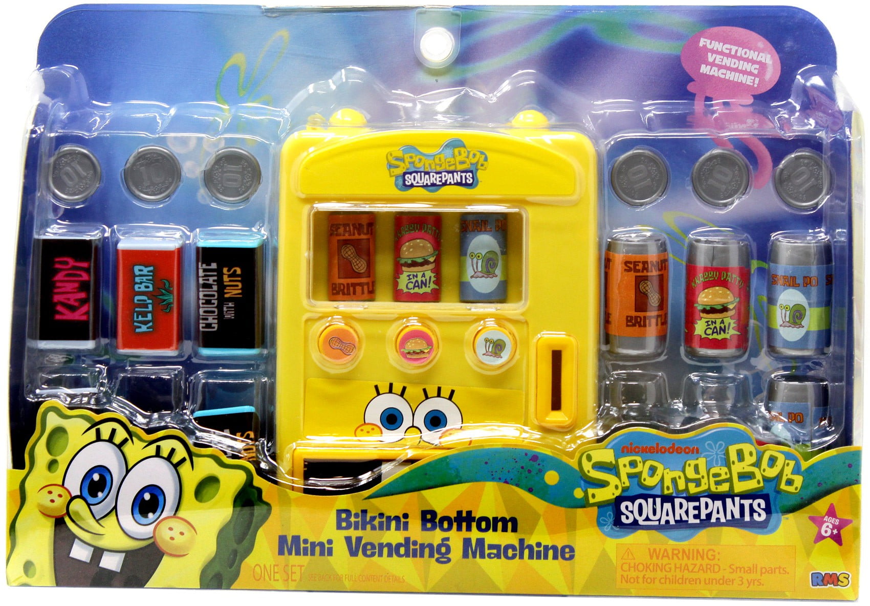 Spongebob Squarepants Bikini Bottom Mini Vending Machine - Walmart ...