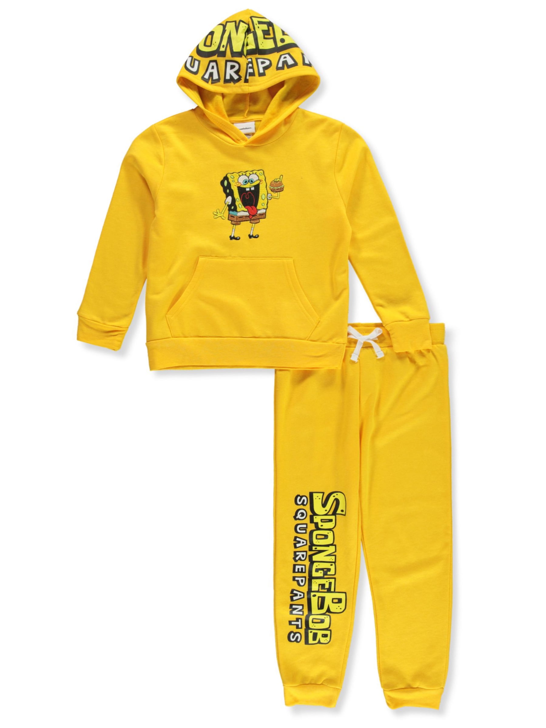 Spongebob Squarepants Boys' 2-Piece Joggers Set Outfit - gold, 6 - 7 ...