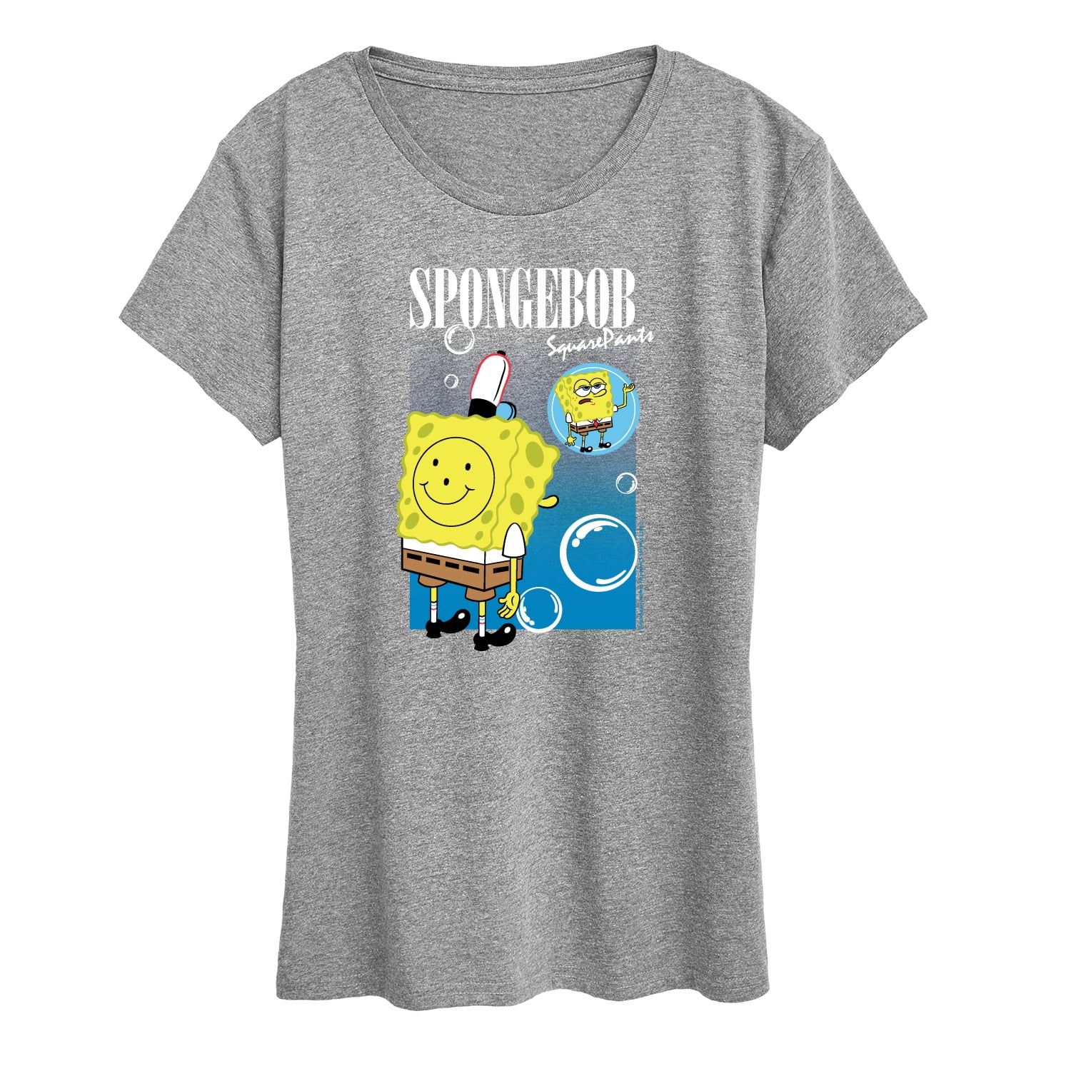 Spongebob Squarepants - Bubbles - Women's Short Sleeve Graphic T-Shirt ...