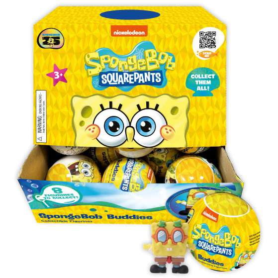 Spongebob Squarepants Buddies Collectible Figurines Mystery Box (20 ...