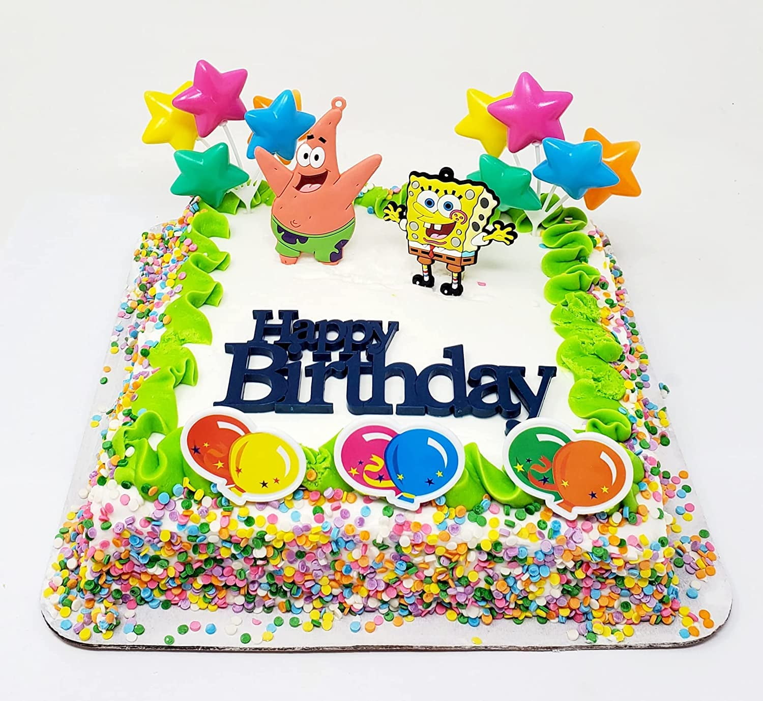 Spongebob Squarepants Cake TWE5 Topper Set Featuring Spongebob, Patrick ...