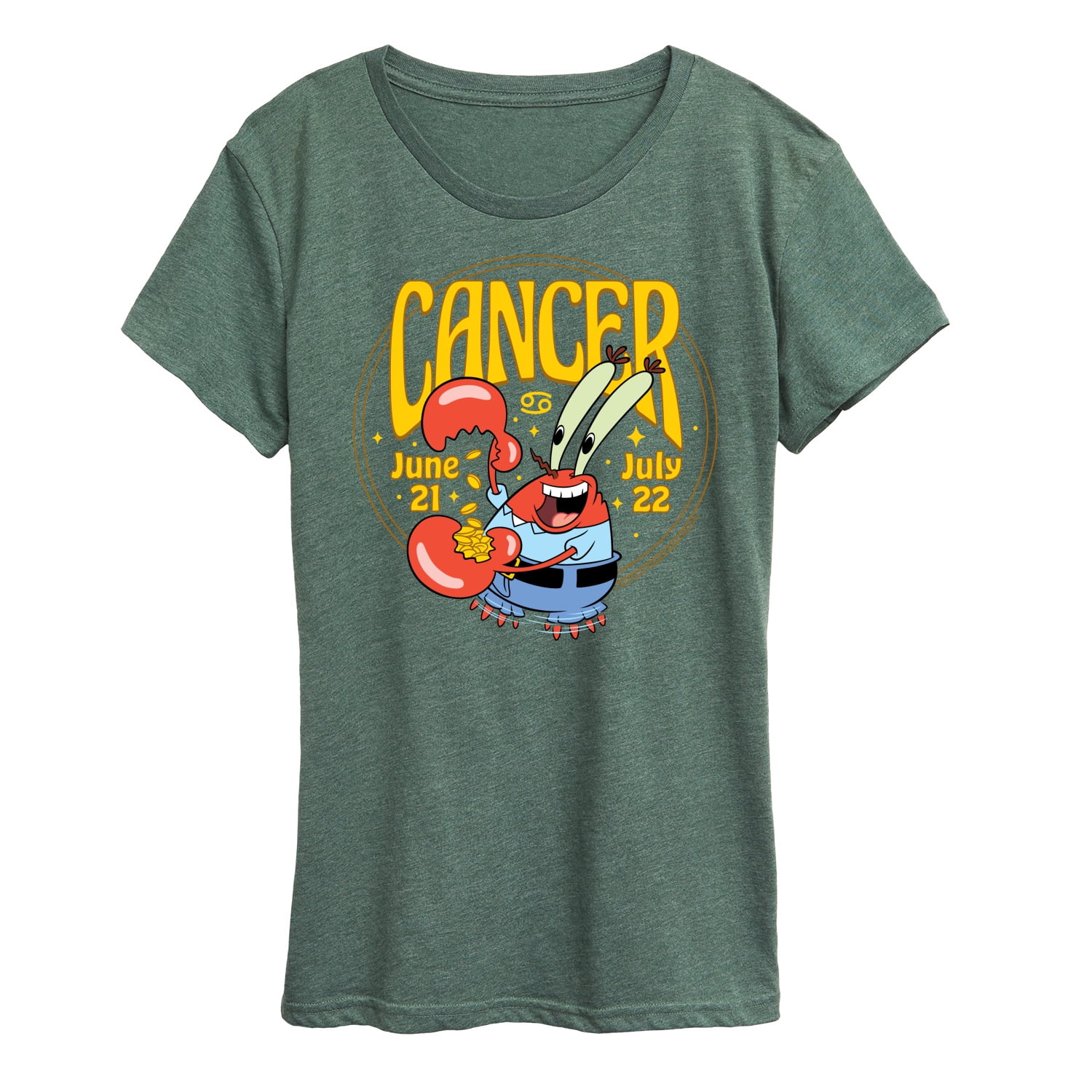 Spongebob Squarepants - Cancer Mr Krabs Astrology - Women's Short ...