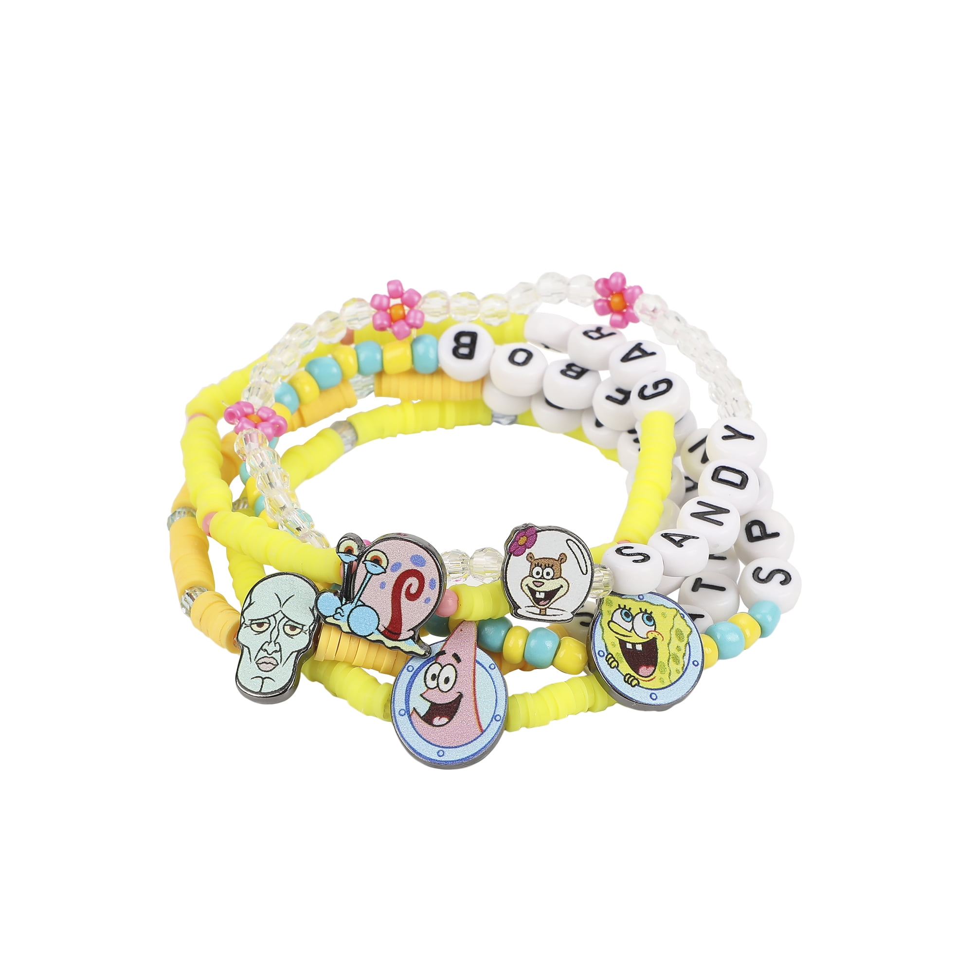 Spongebob Squarepants Character Friendship Bracelets (Set of 5 ...