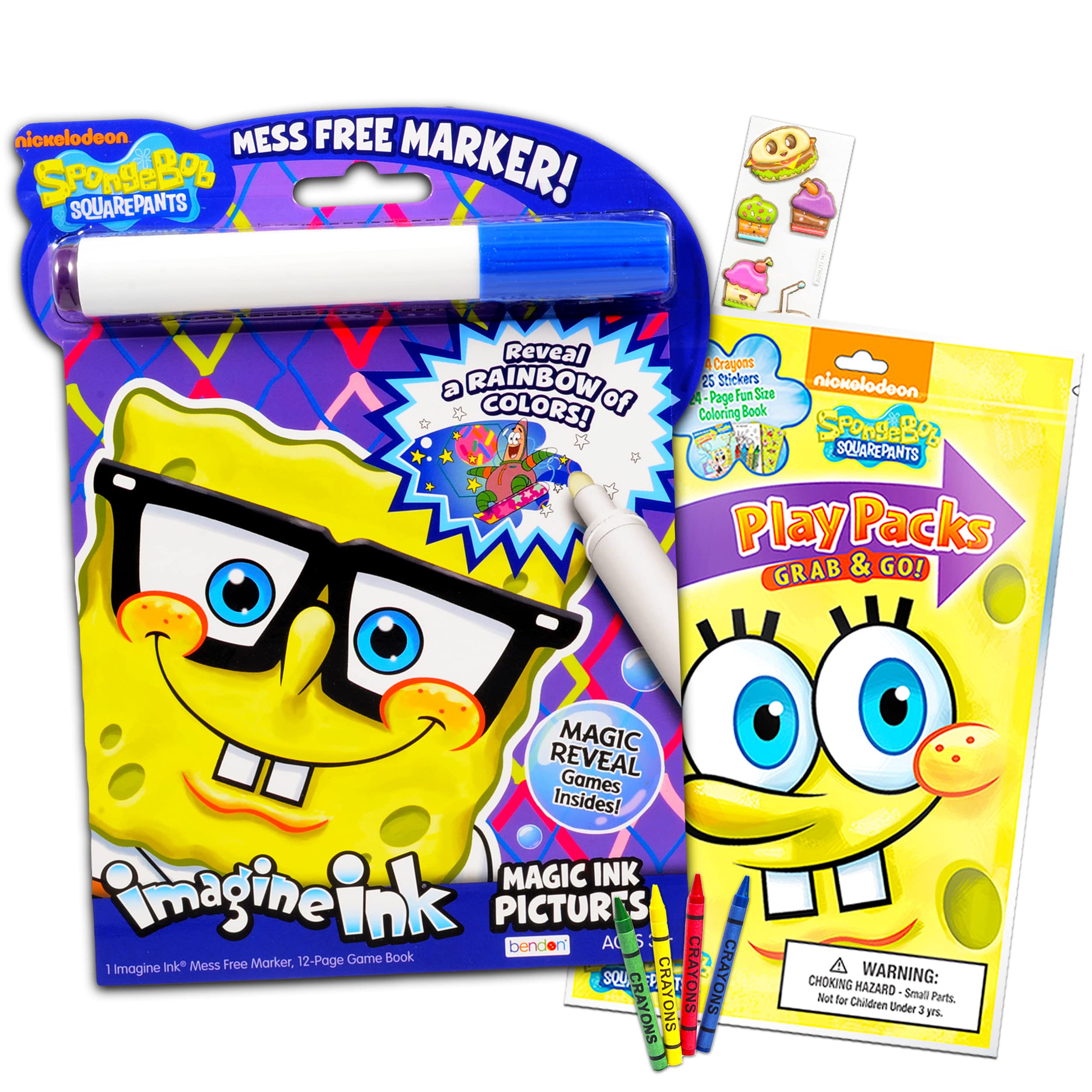 Spongebob Squarepants Coloring Book Set -- BSL1 Spongebob Imagine Ink ...