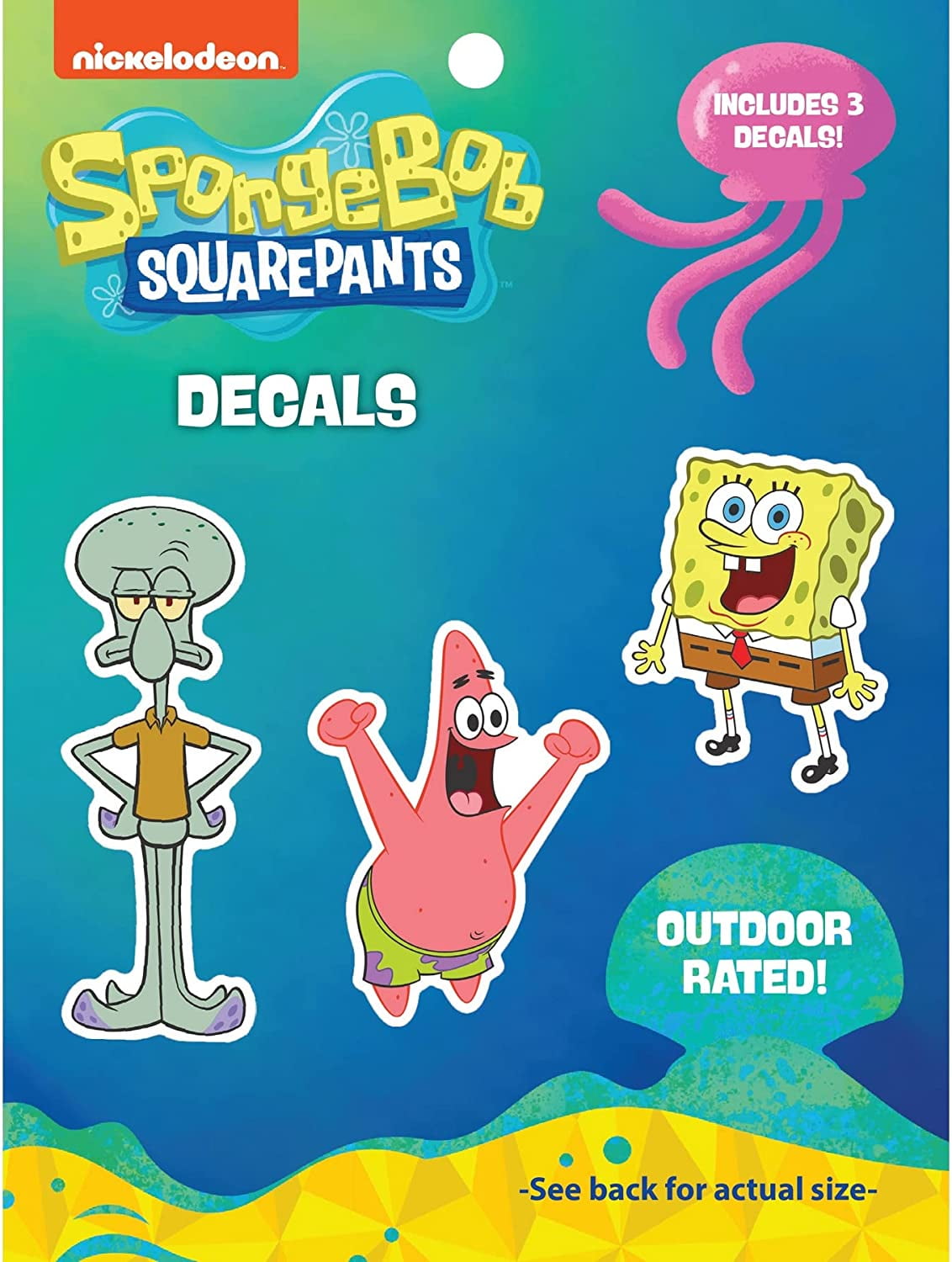 Spongebob Squarepants Decals- Set of 3 Spongebob, Squidward, and ...