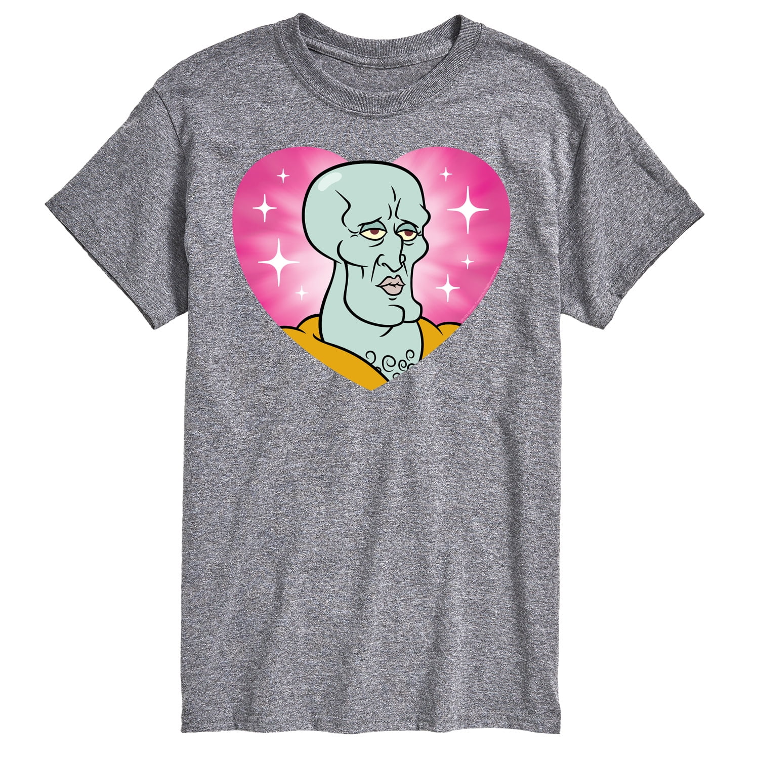 Spongebob Squarepants - Handsome Squidward Heart - Men's Short Sleeve T ...