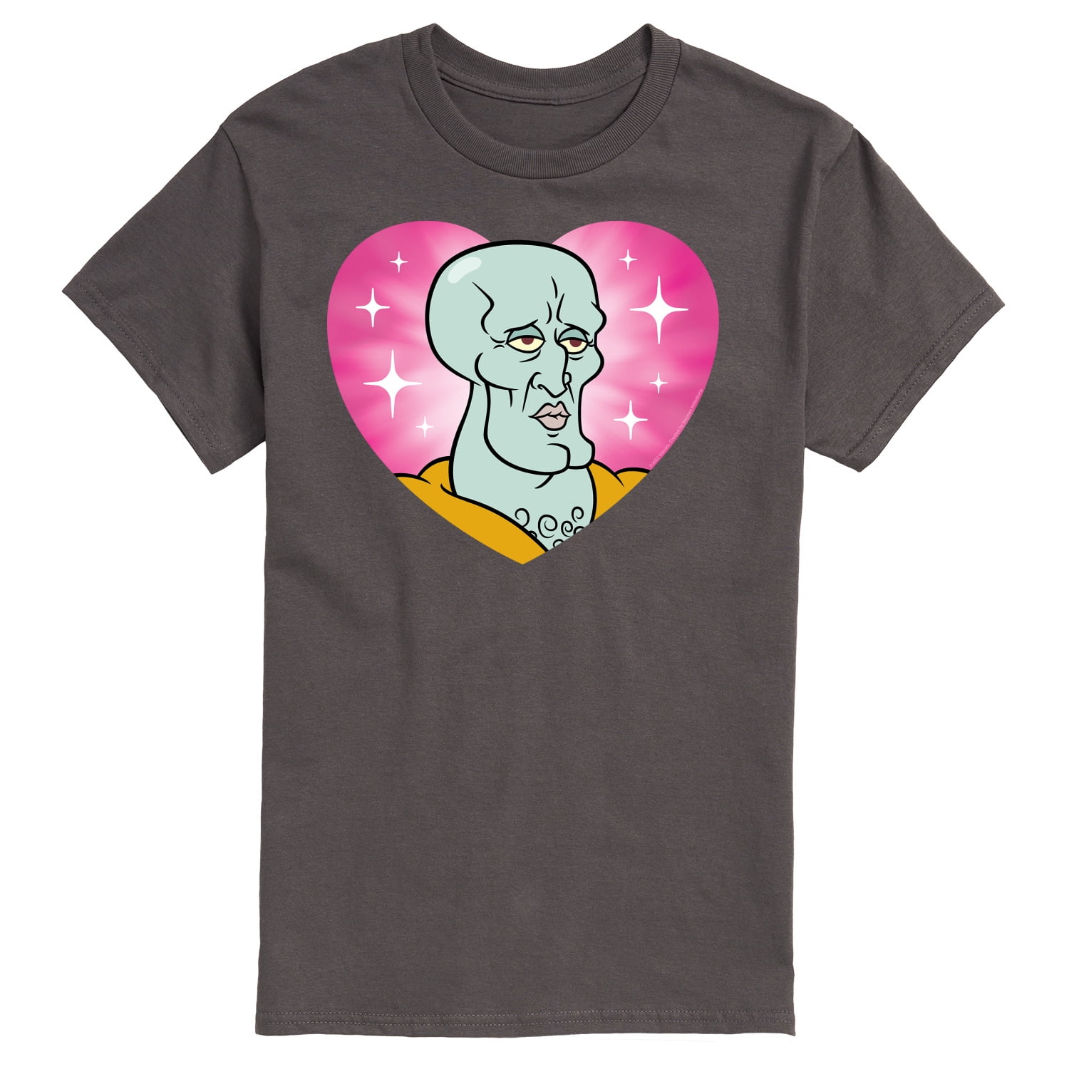 Spongebob Squarepants - Handsome Squidward Heart - Men's Short Sleeve T ...