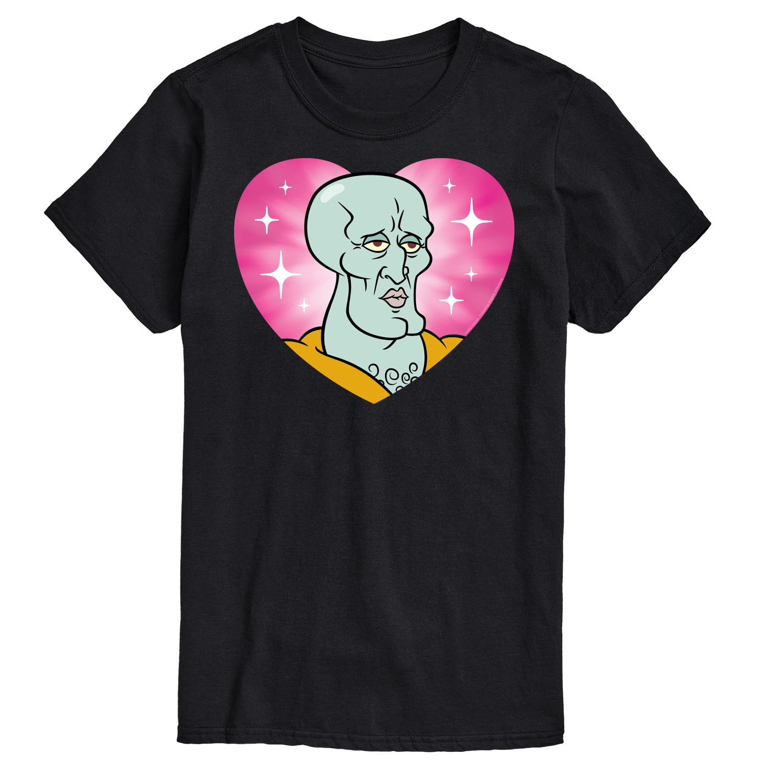 Spongebob Squarepants - Handsome Squidward Heart - Men's Short Sleeve T ...