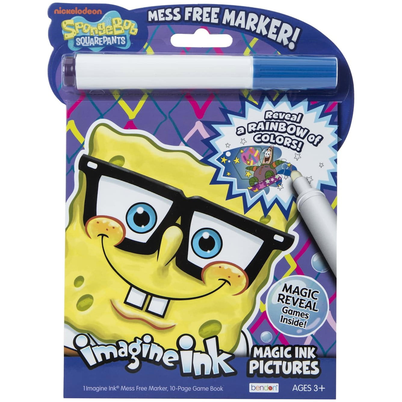 Spongebob Squarepants Imagine Ink Magic Ink Pictures Activity Book ...