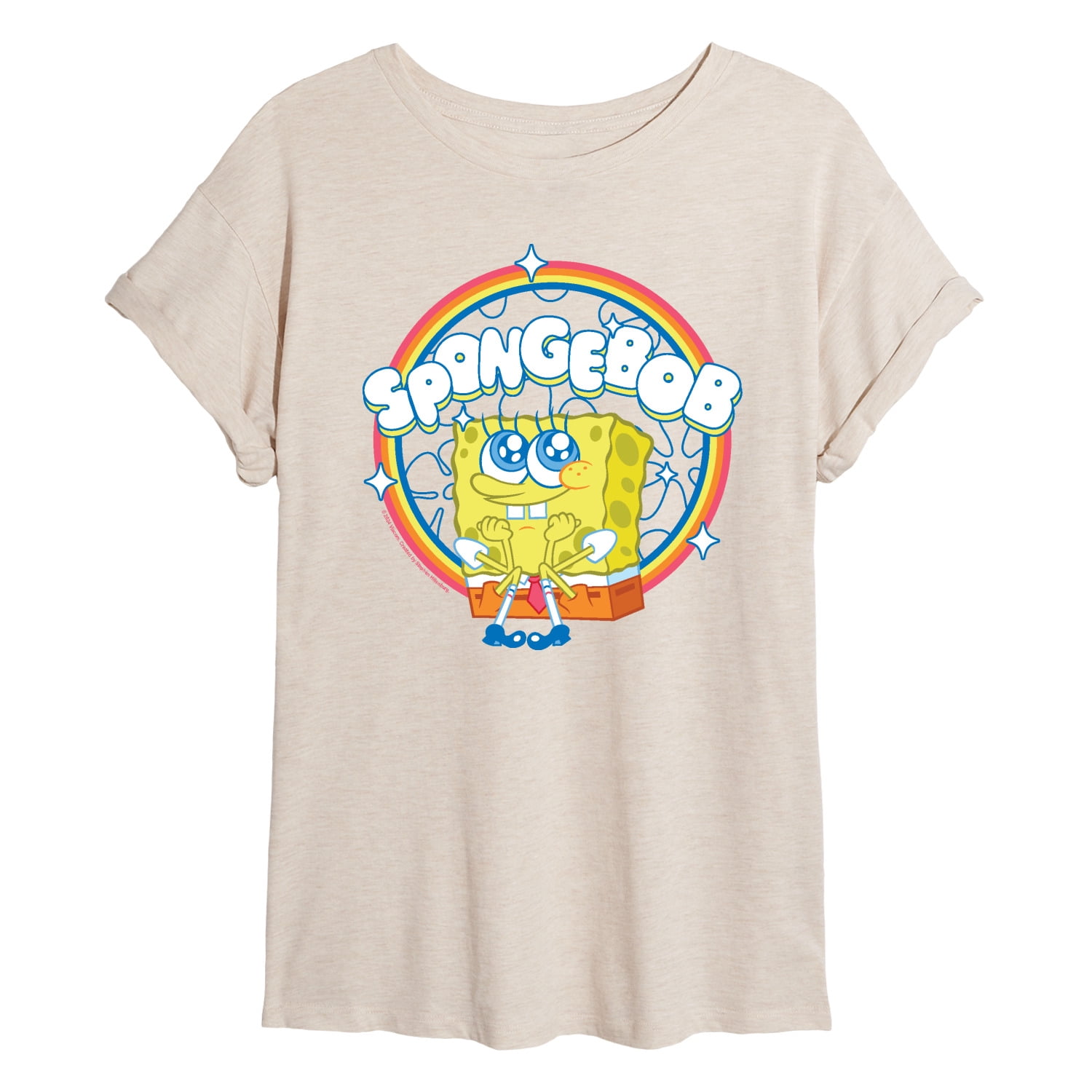 Spongebob Squarepants - Kawaii - Women's Oversized Graphic T-Shirt ...