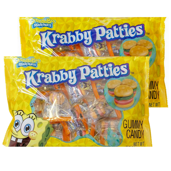 Spongebob Squarepants Krabby Patties Gummy Candy 3.17oz Kids Snack ...