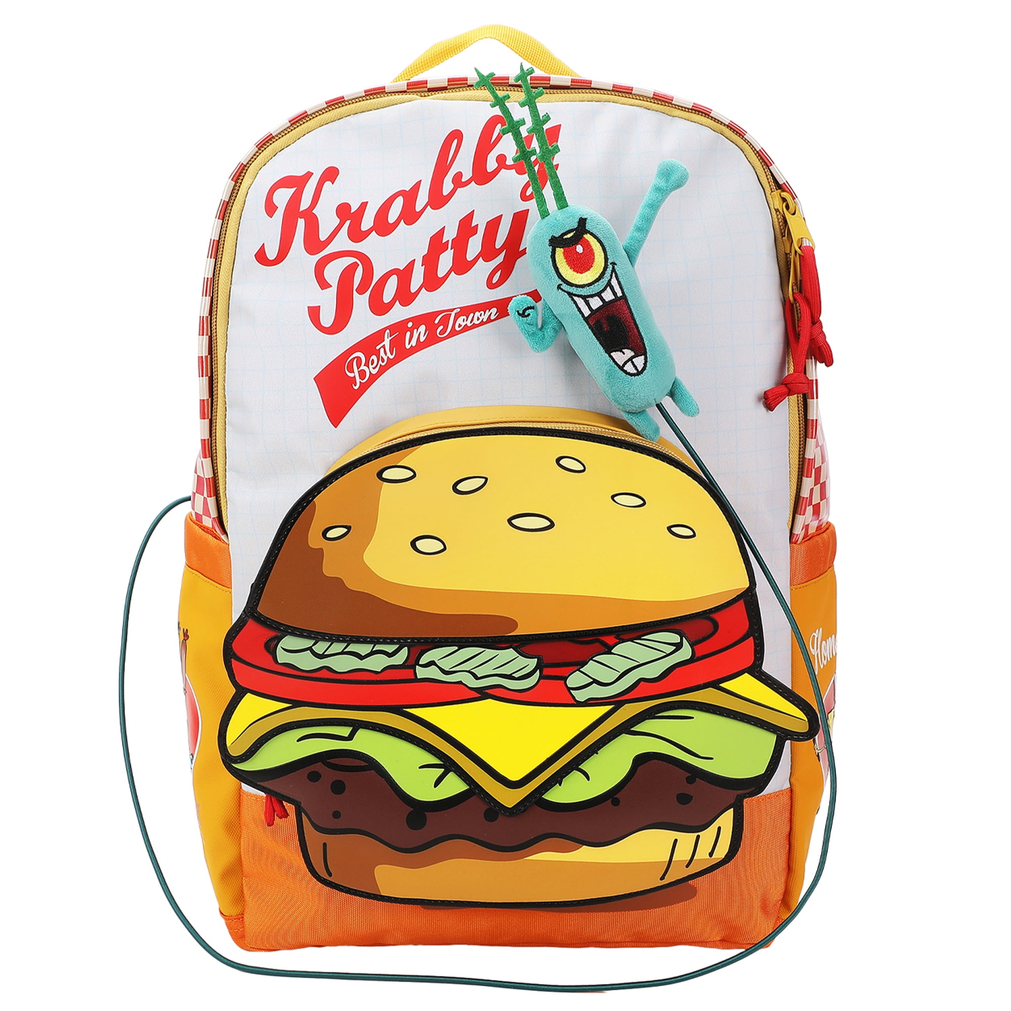 Spongebob Squarepants Krabby Patty Meal Adult 17.5" Backpack - Walmart.com