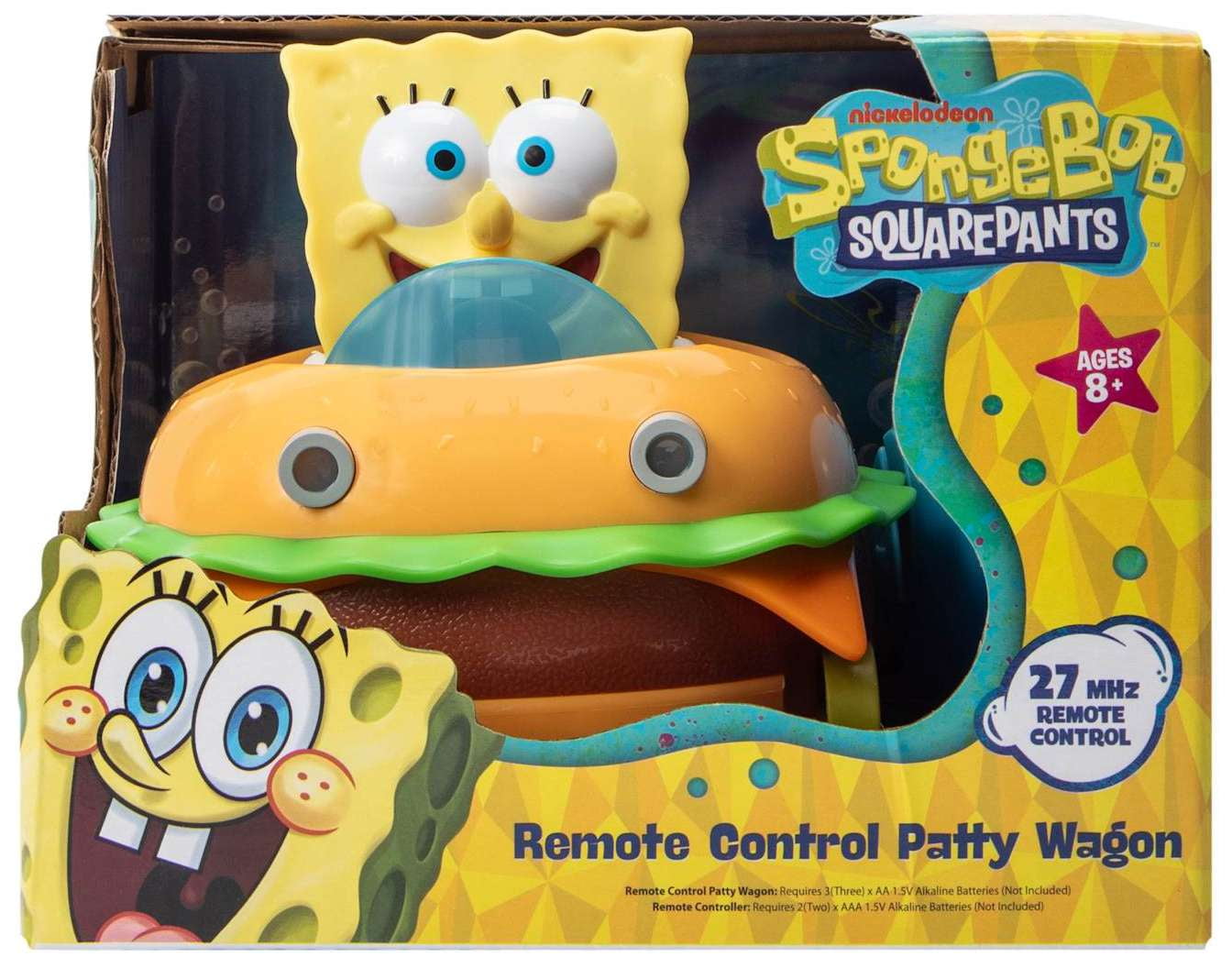 Spongebob Squarepants Krabby Patty Wagon R/C Vehicle - Walmart.com