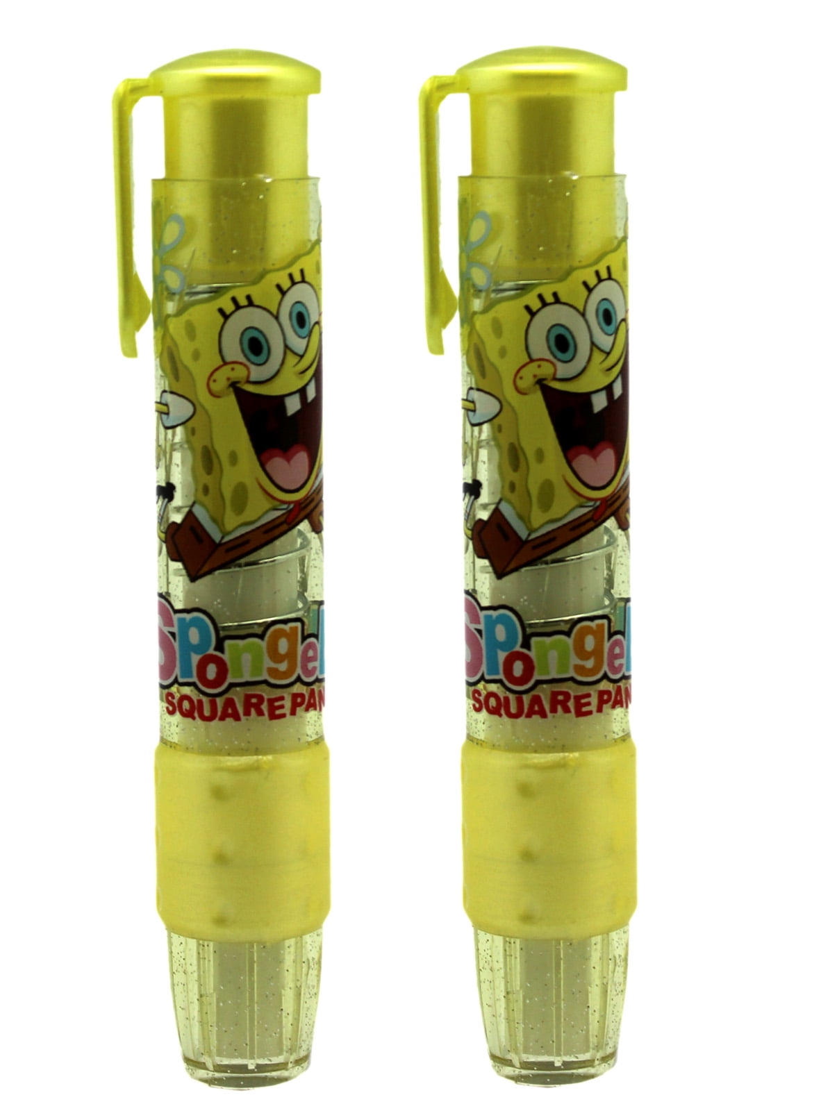 Spongebob Squarepants Light Yellow Case Mechanical Eraser Pens (2pc ...