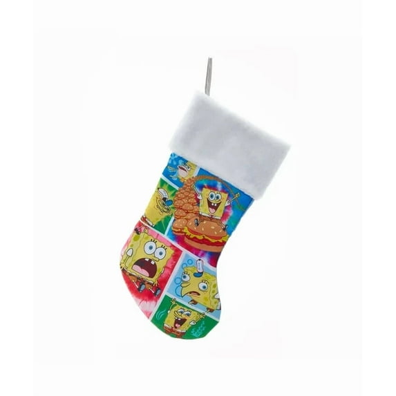 Spongebob Squarepants Meme Collage Christmas Stocking, 19", By Kurt ...