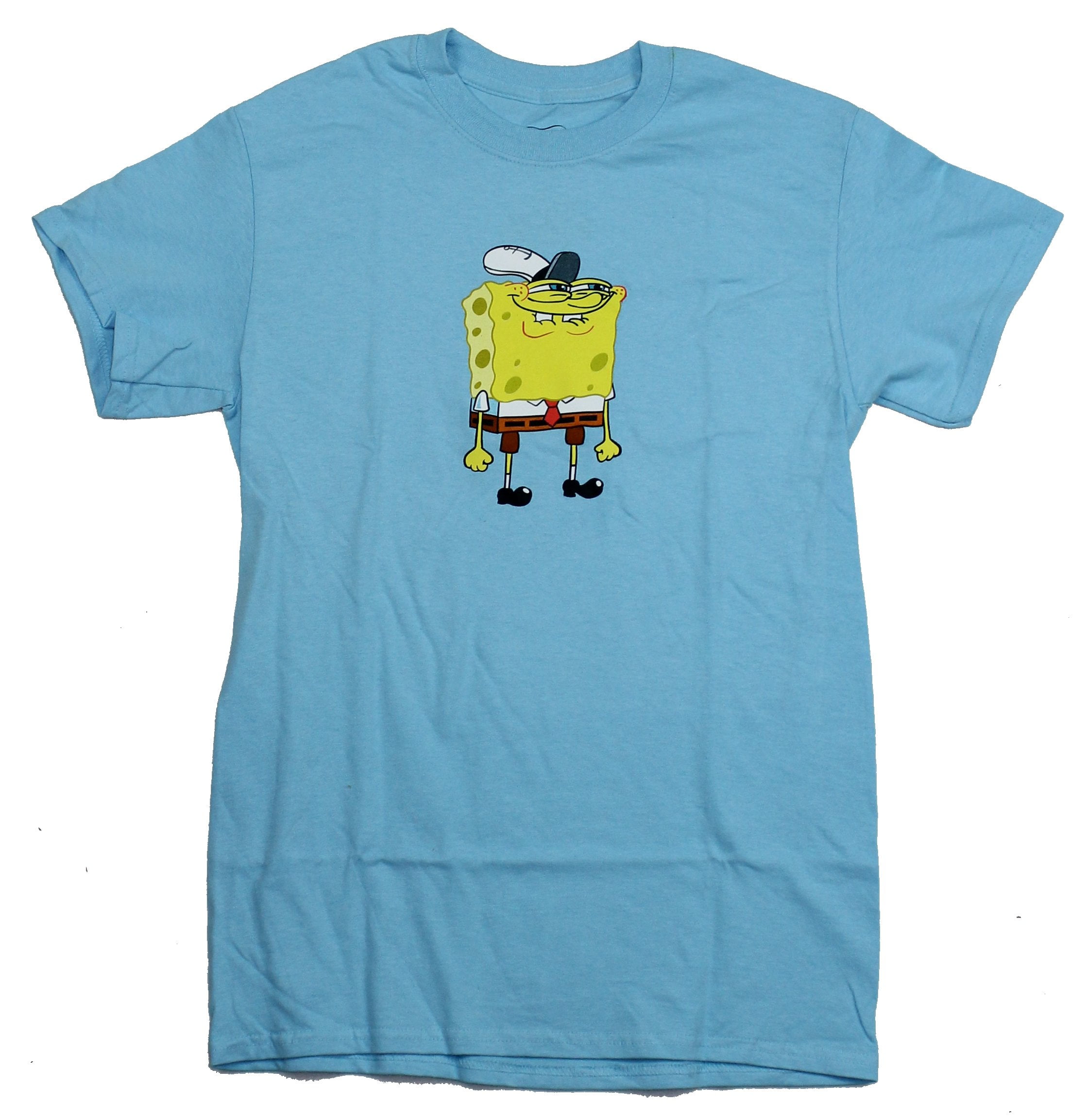 Spongebob Squarepants Mens T Shirt - Standing Proud Big Smile Meme ...