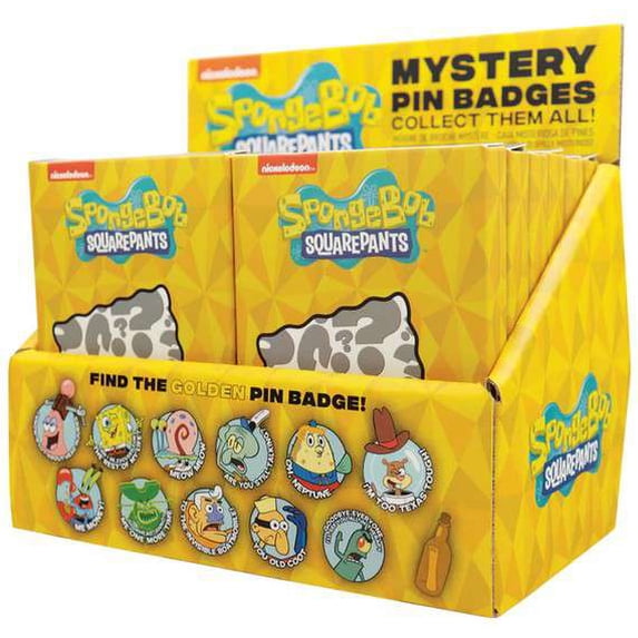 Spongebob Squarepants Metal Pin Mystery Box (12 Packs) - Walmart.com